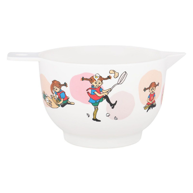 Pippi Longstocking Baking Mixing Bowl Pink L 1.9 L