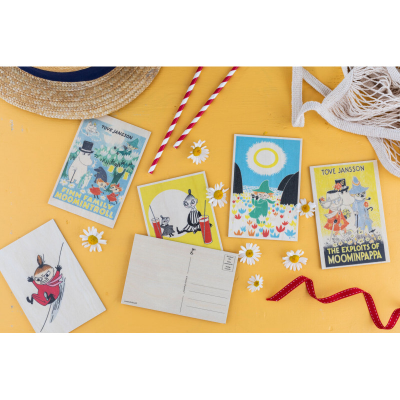 Moomin Wooden Postcard Birch Plywood Finn Family Moomintroll