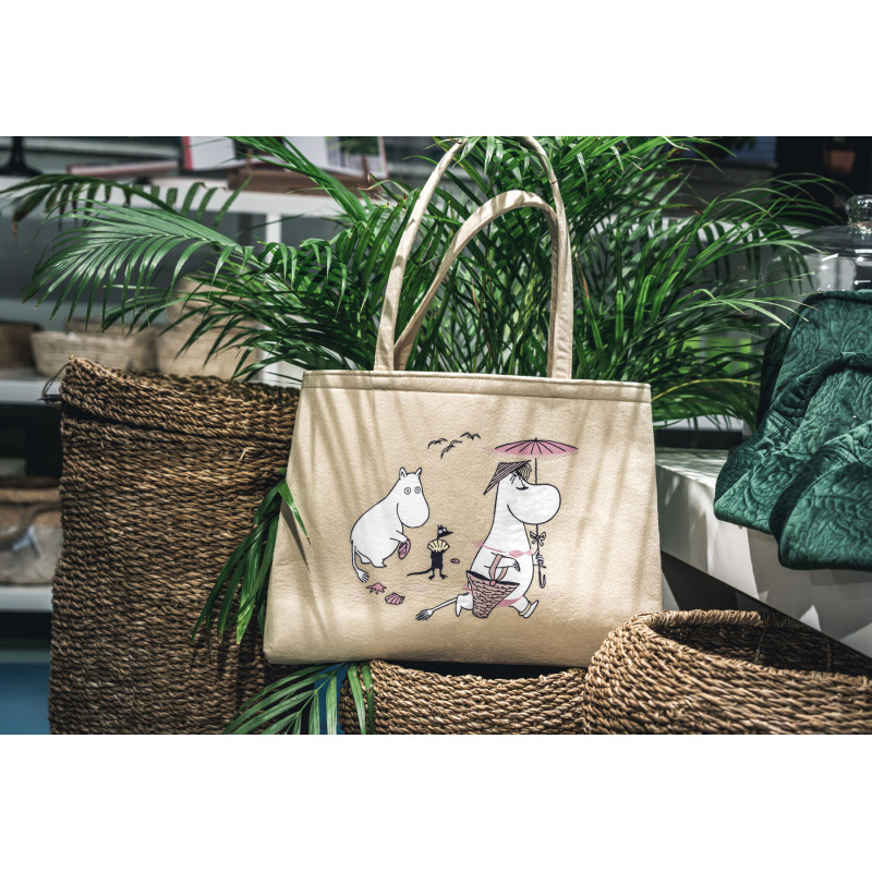 Moomin Felt Tote Bag The Beach r-pet 50 x 38 cm