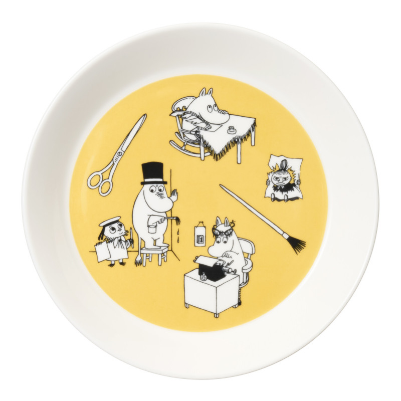 Moomin Collector Plate 19 cm 2-pack Office and Winter Night Arabia