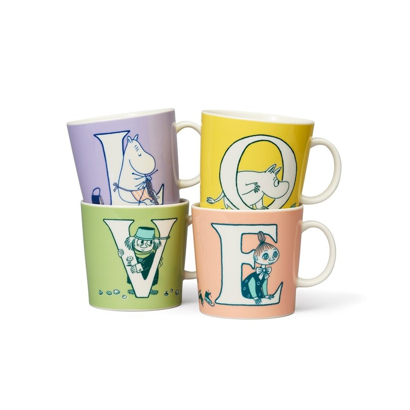 Moomin Large ABC Mug 0.4 L Alphabet E 2022