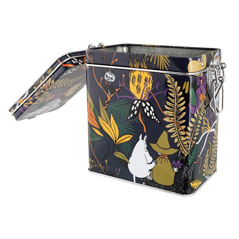 Moomin Espresso Coffee Tea Tin Box Orchid