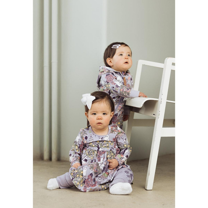Moomin Party Moment Overall Baby Lilac