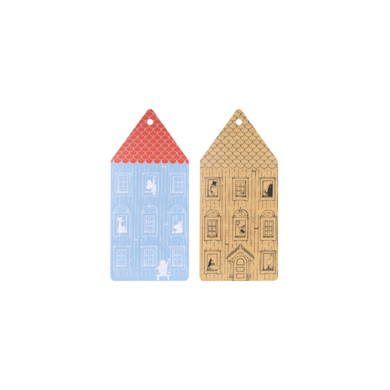 Moomin Chop and Serve Board Birch Veneer Moomin House 20 x 44 cm