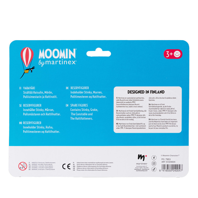 Moomin Plastic Figures Characters of Moominvalley Set 2