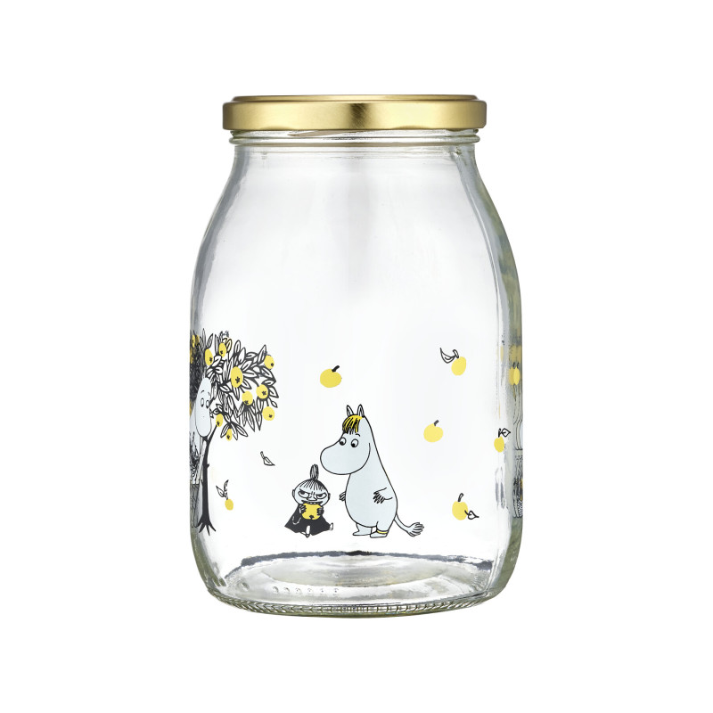 Moomin Apples Glass Jar with Lid 1 L Muurla