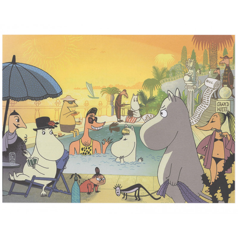 Moomin Set of 4 Posters 24 x 30 cm from Calendar Riviera Set 5 Putinki