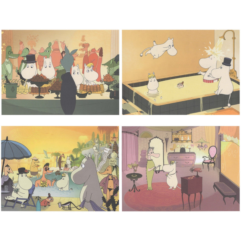 Moomin Set of 4 Posters 24 x 30 cm from Calendar Riviera Set 5 Putinki