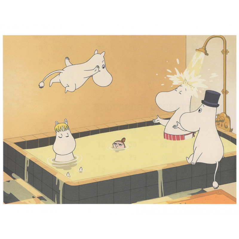 Moomin Set of 4 Posters 24 x 30 cm from Calendar Riviera Set 5 Putinki