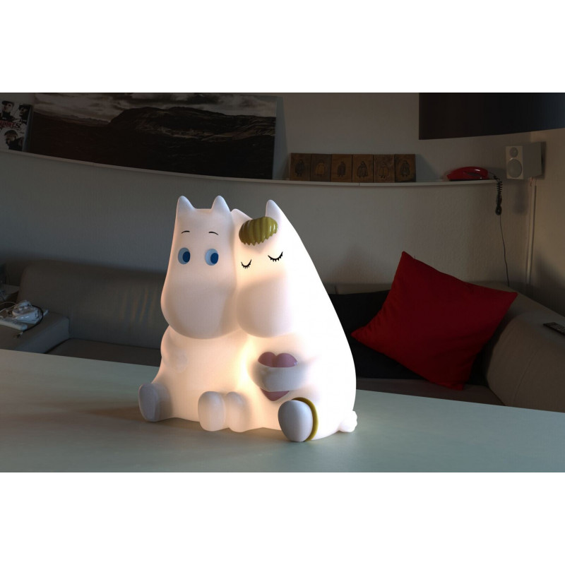 Moomin Lamp Good Night Light Hug 20 cm USB and Battery in Box